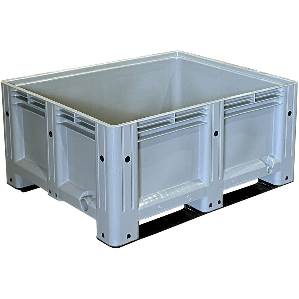 PB1000-450C-2R: Solid Standard Plastic Pallet Box